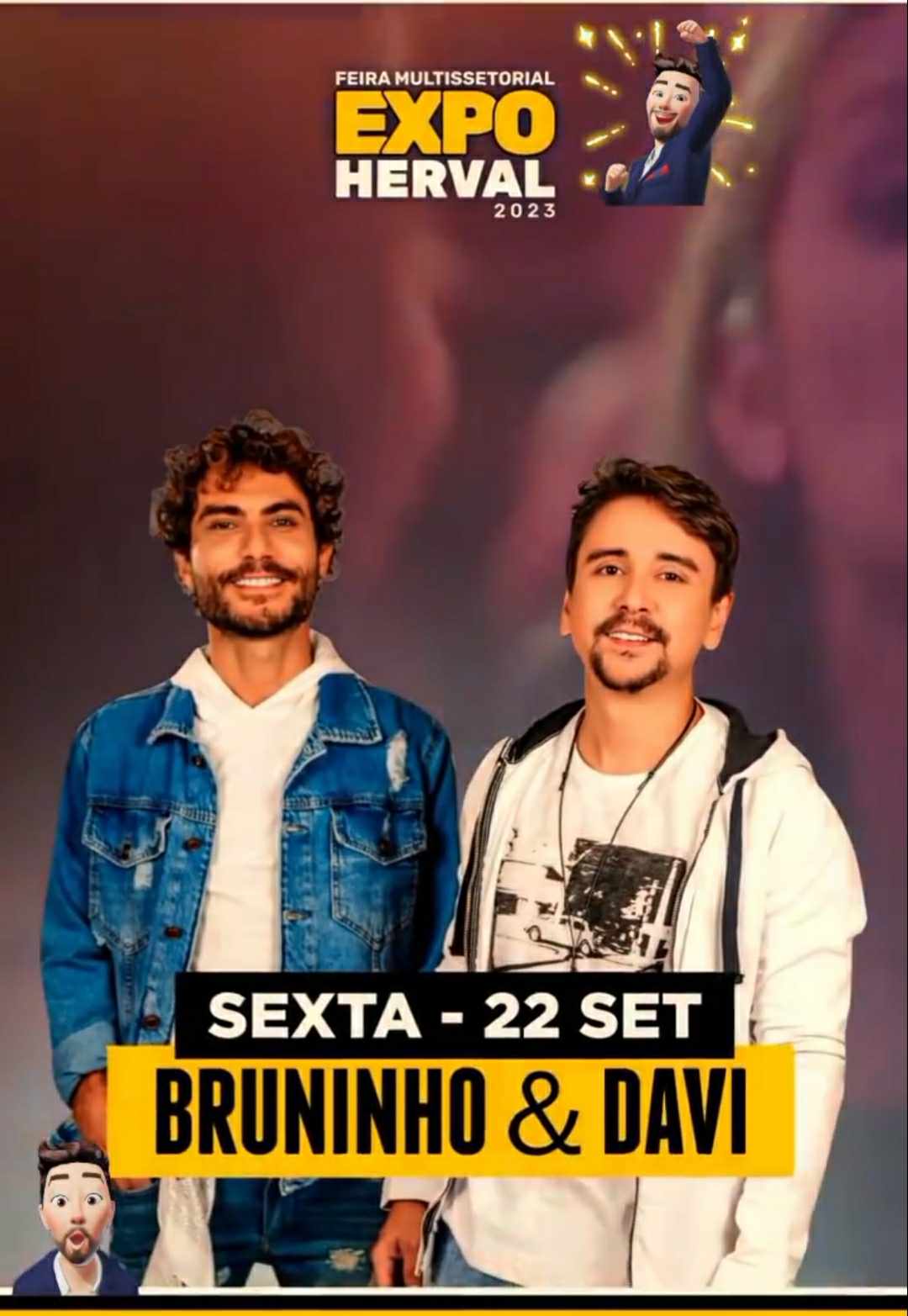 Expo Herval terá shows nacionais de Bruninho e Davi, Leonardo e ...